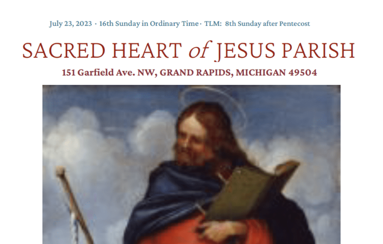 Sunday Bulletins emailed to you - Sacred Heart of Jesus